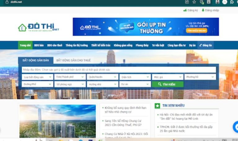 Top 10+ các trang đăng tin bất động sản miễn phí, uy tín, hiệu quả 2023